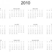 2010 Landscape Plain Calendar