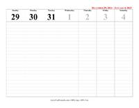 2024 Calendar Week 53