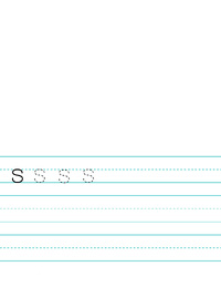 S Letter Penmanship Lower Case