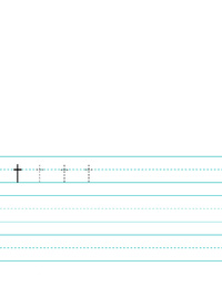 T Letter Penmanship Lower Case