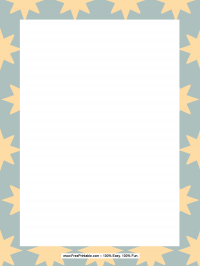 Yellow Stars Letterhead