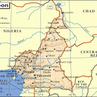 Africa- Cameroon General Reference Map