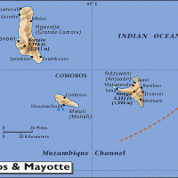 Africa Map- Comoros General Reference Map