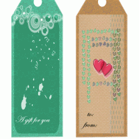 Art Deco Gift Tag