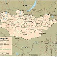 Asia- Mongolia Political Map