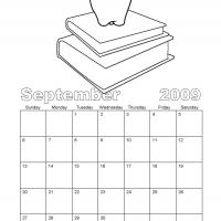 Black And White Books September 2009 Calendar