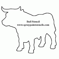Bull Stencil