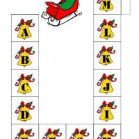 Christmas Alphabet Board Game