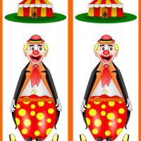 Circus Clown Bookmark
