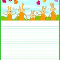 Cute Easter Bunnies Stationery