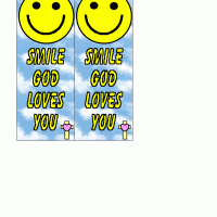Double Sided Smiley Bookmark
