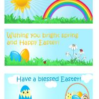 Easter Greeting Bookmarks