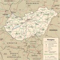 Europe- Hungary Political Map