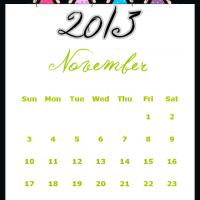 Fairy Princesses November 2013 Calendar