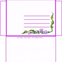 Flower Theme Envelope