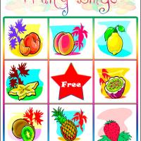Fruity Bingo Card 3
