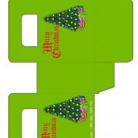 Green Christmas Tree Box