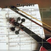 Music Theme May 2011 Calendar
