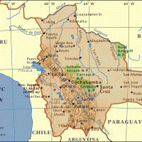 North America- Bolivia General Reference Map
