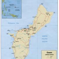 Oceania- Guam Political Map