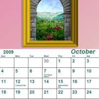 October 2009 Oil Painting Calendar