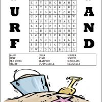 Sand And Surf Word Search