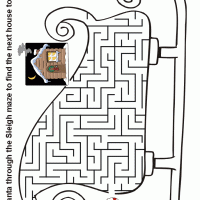 Santa Sleigh Maze