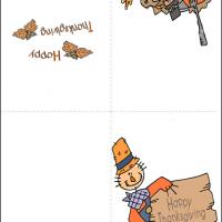 Scarecrow Thanksgiving Card