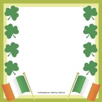 Shamrock Border Notepad