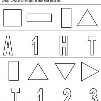 Shapes, Numbers & Letters Grouping