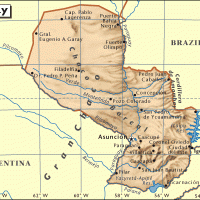 South America- Paraguay General Reference Map
