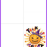Trick of Treat Pumpkin Card