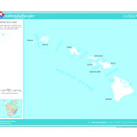 US Map- Hawaii Rivers and Streams