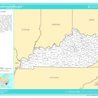 US Map- Kentucky Counties