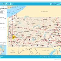 US Map- Pennsylvania General Reference