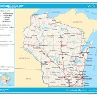 US Map- Wisconsin General Reference