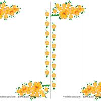 Yellow Flower Border Note Pad
