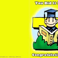 Yellow Themed Congratulations Card
